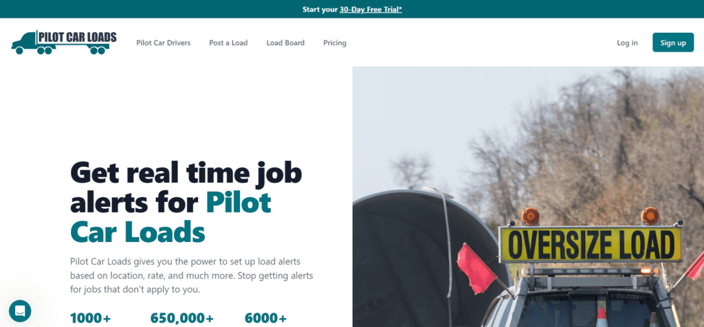 Pilot Car Loads: Load Board Prices & Reviews - Fleet Logging